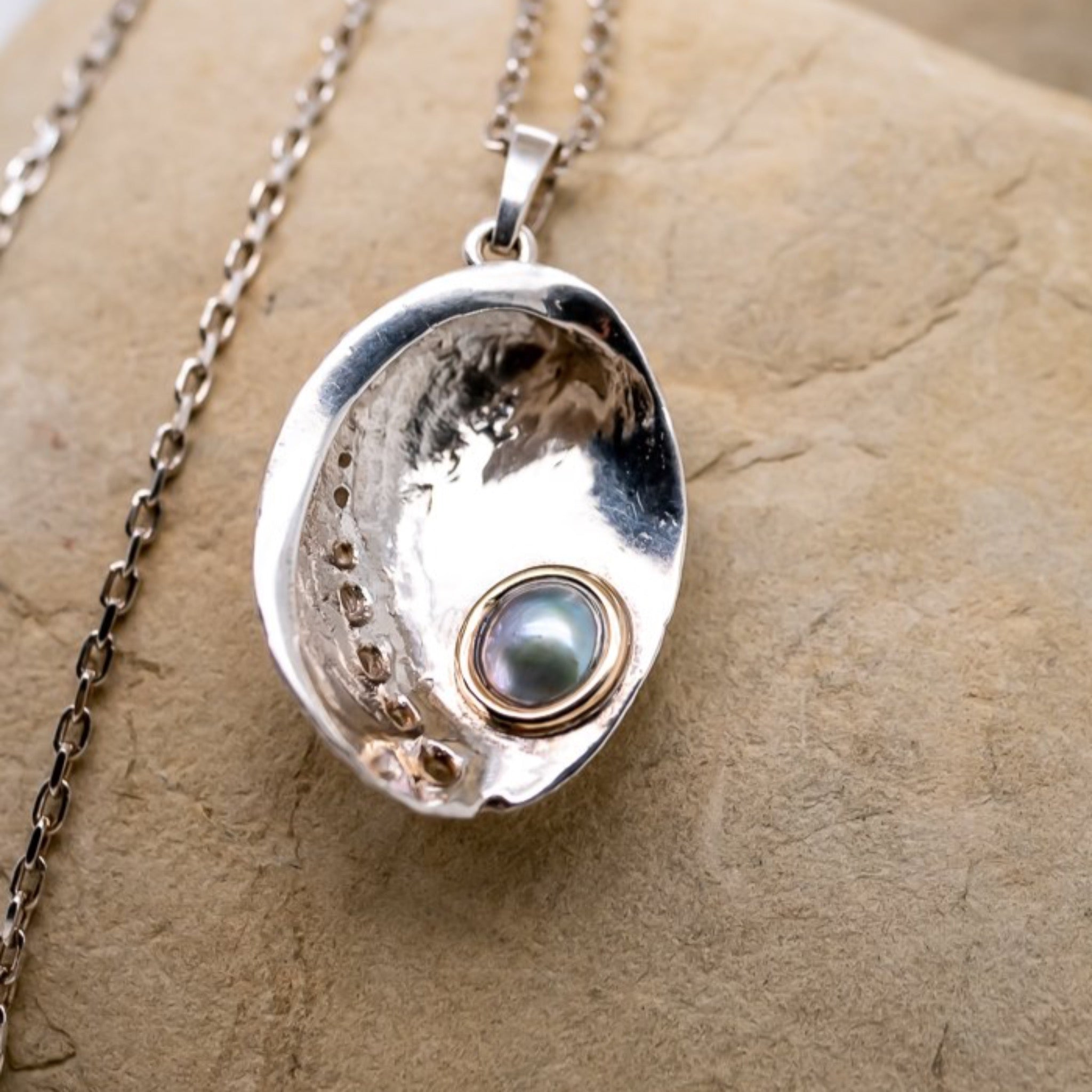 Pearl Paua Shell Necklace - Two-tone – Arapawa